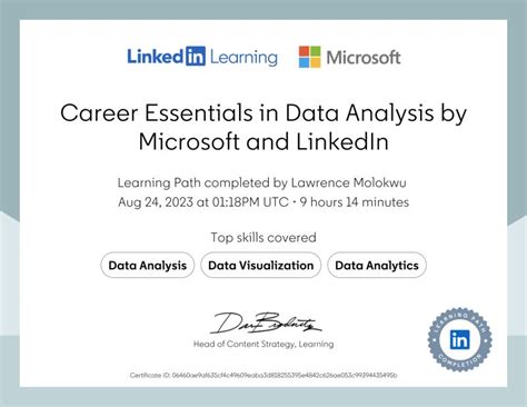 Lawrence Molokwu On Linkedin Certificate Of Completion