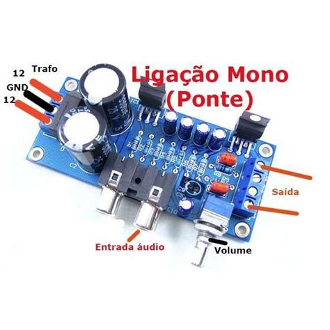 Comprar Tda Kit Para Montar Amplificador Tda a Estéreo Ponte Loja Toni Eletrônica