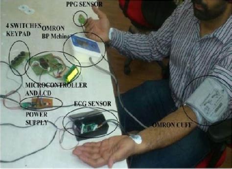 Complete Hardware Setup Along With Omron Bp Machine Download Scientific Diagram