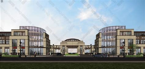 合肥安庆皖投·天下名筑 售楼处沿街商业 模型su模型下载 Id115622271 建e室内设计网