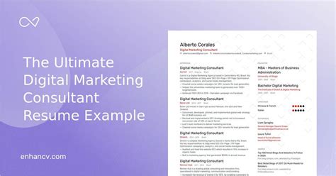 Download Digital Marketing Consultant Resume Example For 2021