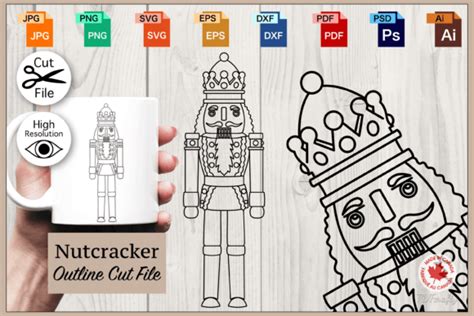 Nutcracker Outline Graphic By Mrmscrafty · Creative Fabrica
