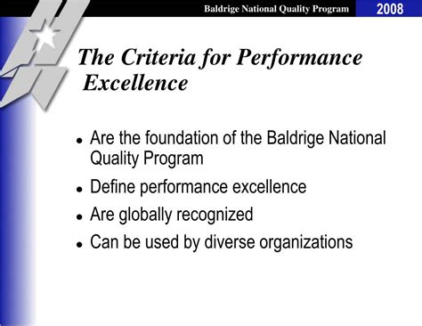 Ppt Baldrige National Quality Program Powerpoint Presentation Free