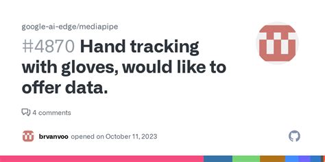 Hand Tracking With Gloves Would Like To Offer Data · Issue 4870