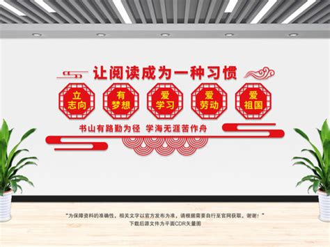 让阅读成为一种习惯 学校展板 宣传展板模板 设计 汇图网www huitu
