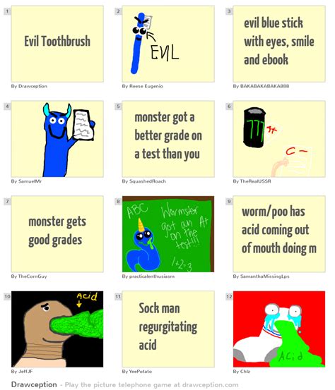 Evil Toothbrush Drawception