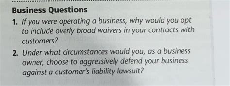 Solved Business QuestionsIf You Were Operating A Business Chegg