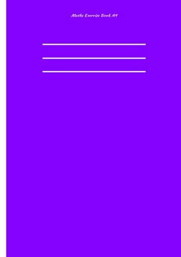 Maths Exercise Book A4 5 Mm Squared Quad Grid Ruled School Notebook