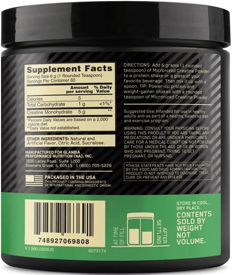 Optimum Nutrition Micronized Creatine Powder Sportys Health