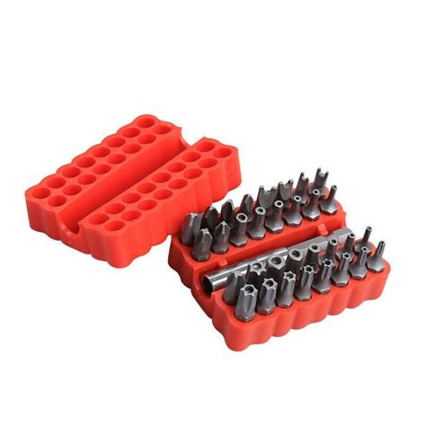 Security Tamper Proof Bit Set 33pc Torq Torx Hex S Grandado
