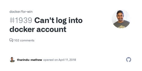 Can T Log Into Docker Account Issue Docker For Win Github