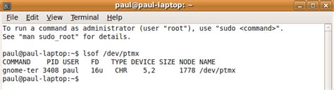 terminal why xterm doesn t have dev ptmx file opened unix and linux