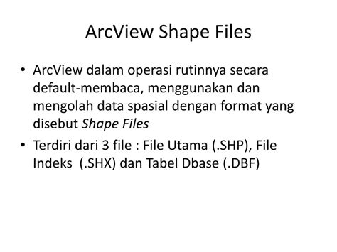 Ppt Sistem Informasi Geografis Geografhic Information System Arcview Powerpoint Presentation