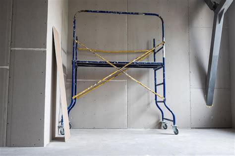 Premium Photo Construction Mobile Scaffolding Is Located In A Room