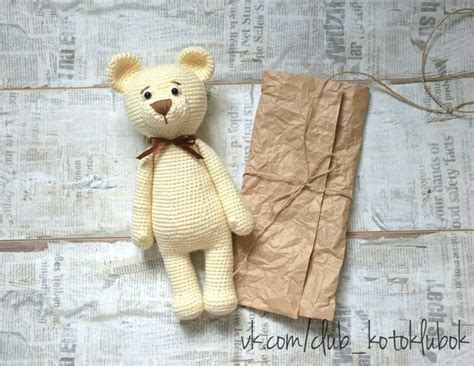 Pdf Мишка Зефирчик Free Amigurumi Crochet Pattern Бесплатный мастер