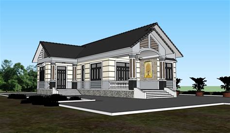 6478 Free Sketchup House Exterior Model Download Sketchup Models For