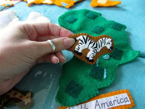 Montessori Continents Map And Quietbook With 3 Part Cards Imagine Our Life