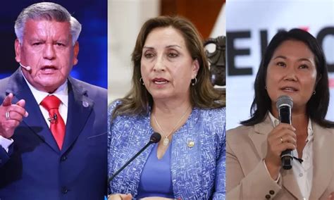 Boluarte Fujimori y Acuña empatados en encuesta de poder Canal N