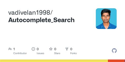 Github Vadivelan1998autocompletesearch