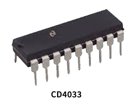 7 Segment Counter Display Using Ic Cd4033