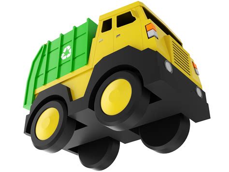 장난감 쓰레기 트럭 3d 모델 10 Skp Obj Fbx Dae 3ds Free3d