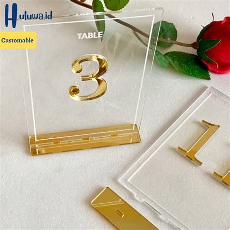 Jual Nomor Meja Weddingwedding Table Number Holders Indonesiashopee
