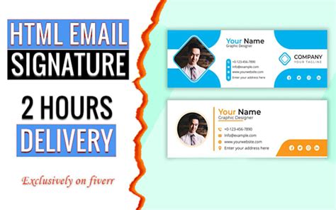 Create Html Email Signature Clickable Email Signature By Jaydensherif