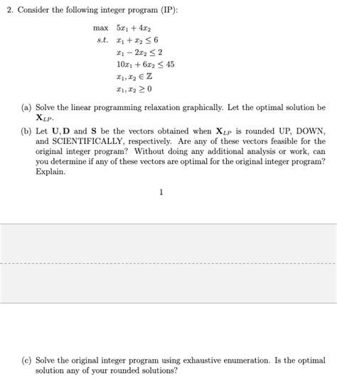 2 Consider The Following Integer Program IP Max Chegg