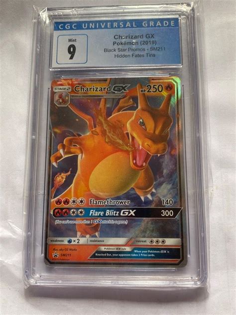Cgc 9 Charizard Gx Hidden Fates Hobbies And Toys Toys And Games On Carousell