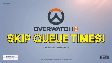How To Fix Overwatch 2 Queue Times Skip Queue Times Youtube