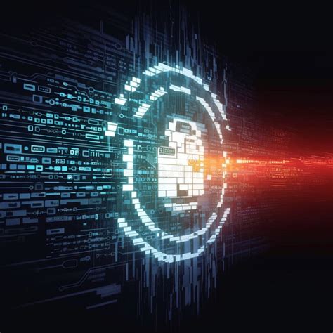 Secure Data Encryption Portrayed Through Digital Binary And Computer