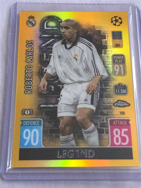 Topps 202122 Match Attax Chrome Gold Roberto Carlos 1950 Hobbies