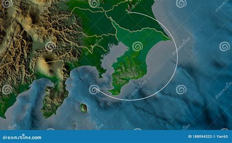 Chiba Japan Highlighted Physical Stock Illustration Illustration