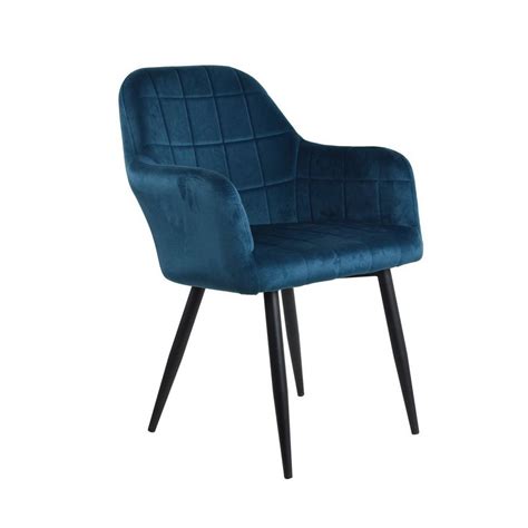 Hti Living Esszimmerstuhl Stuhl Albany Velvet Blau Einzelstuhl 1 St