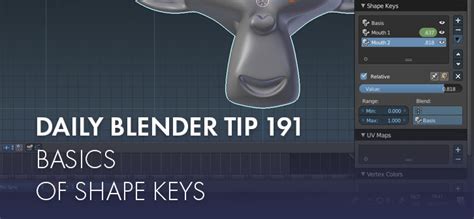 Daily Blender Tip 191 Basics Of Shape Keys Blendernation