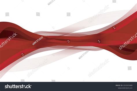 Abstract Red Wave Curve Background Vector Stock Vector Royalty Free