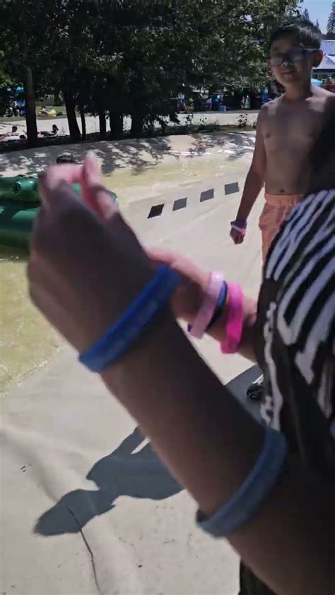 Tank Floatie At River Slide Youtube