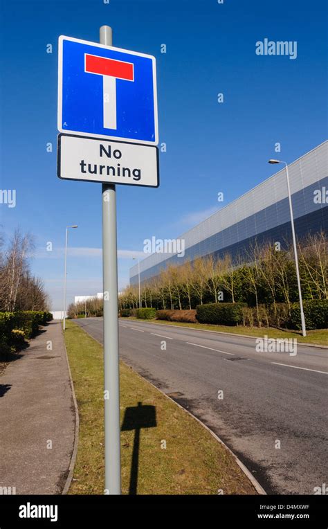 No Through Road Sign With Sign Warning That Turning Is Not Permitted