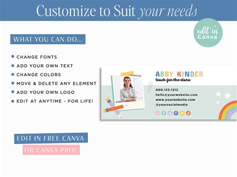 Teacher Email Signature • Macarons And Mimosas