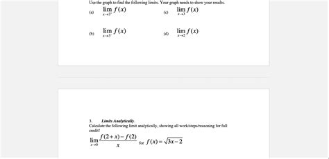 solved 1 limits numerically consider the limit