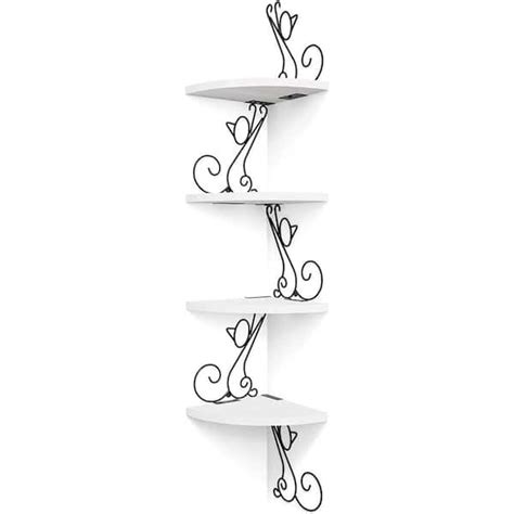 Cubilan 787 In W X 787 In D White Composite Decorative Wall Shelf