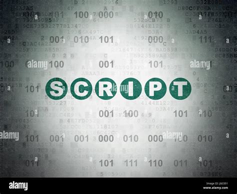 Software Concept Script On Digital Data Paper Background Stock Photo