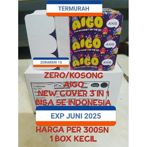 Jual VOUCHER AXIS KOSONG 1 BOX 300SN Exp JUNI 2025 TERMURAH