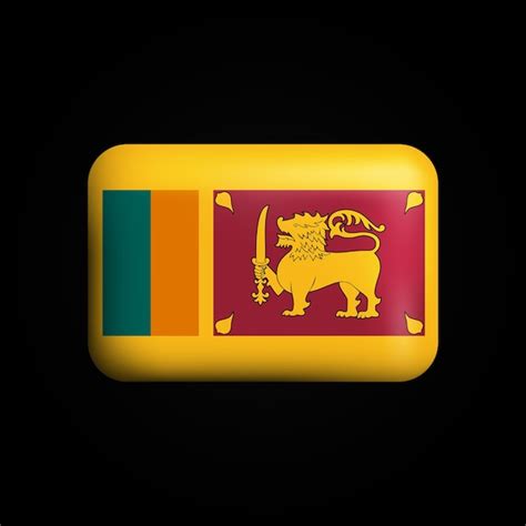 Sri Lanka Flagge 3d Symbol Nationalflagge Von Sri Lanka Premium Vektor