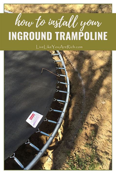 How to install your inground trampoline – Artofit
