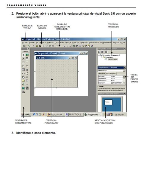 Elaborar Un Sistema De Información Con Vb Practica 1 Visual Basic