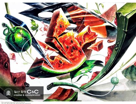 화정씨앤씨삼송씨앤씨 수박 기초디자인 Fruit Food Design