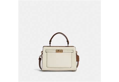 Coach 코치 미니 레인 탑핸들 컬러 블록 시그니처 Mini Lane Top Handle In Colorblock 상품 상세 크로켓