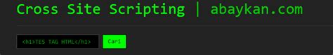 Cross Site Scripting Dasar Dasar Xss