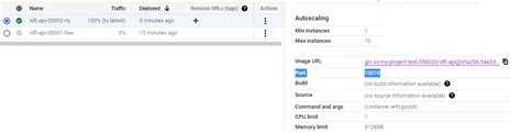 port unable to reach service running in cloud run stack overflow